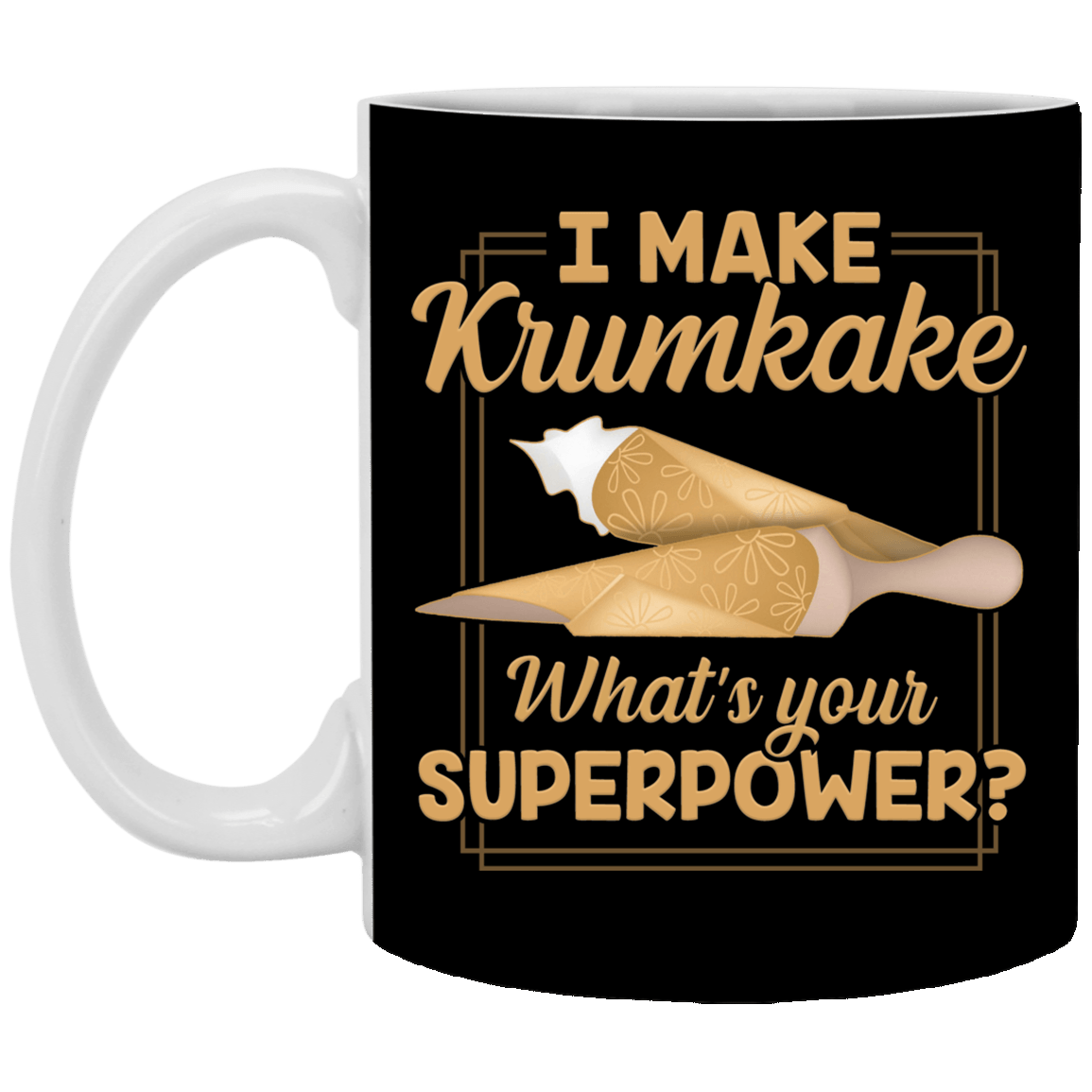 I Make Krumkake Ceramic Coffee Mug - Water Bottle - Color Changing Mug ...