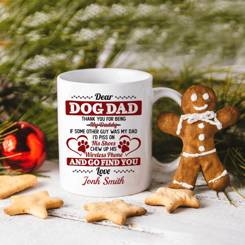 Personalized Dog Mug | Thank You for Being My Daddy Personalized Dog ...