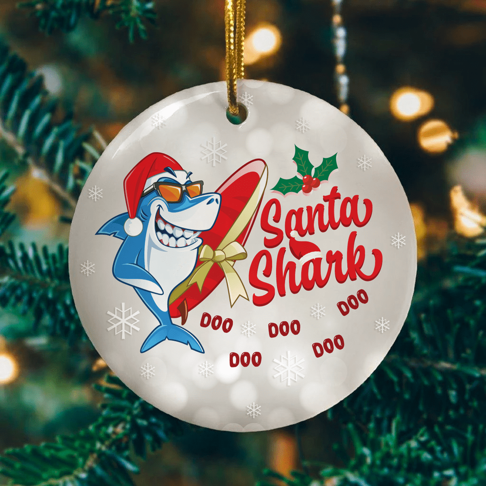 Funny Christmas Shark Gift Ideas | Santa Shark Merry Christmas Doo Doo ...