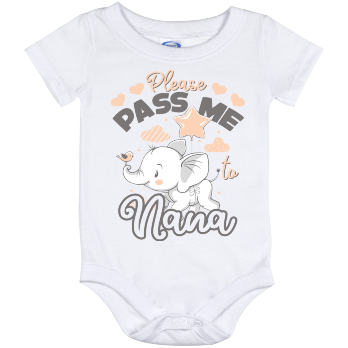Nana Onesie For Baby | Please Pass Me To Nana Baby Onesie Baby Infant ...