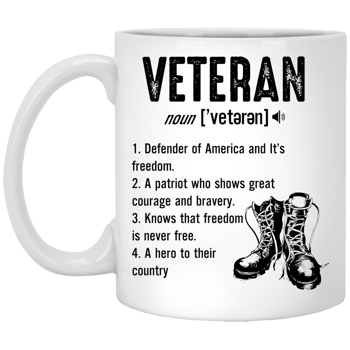 Veteran Defender Mug | Veteran Definition Defender Of America ...