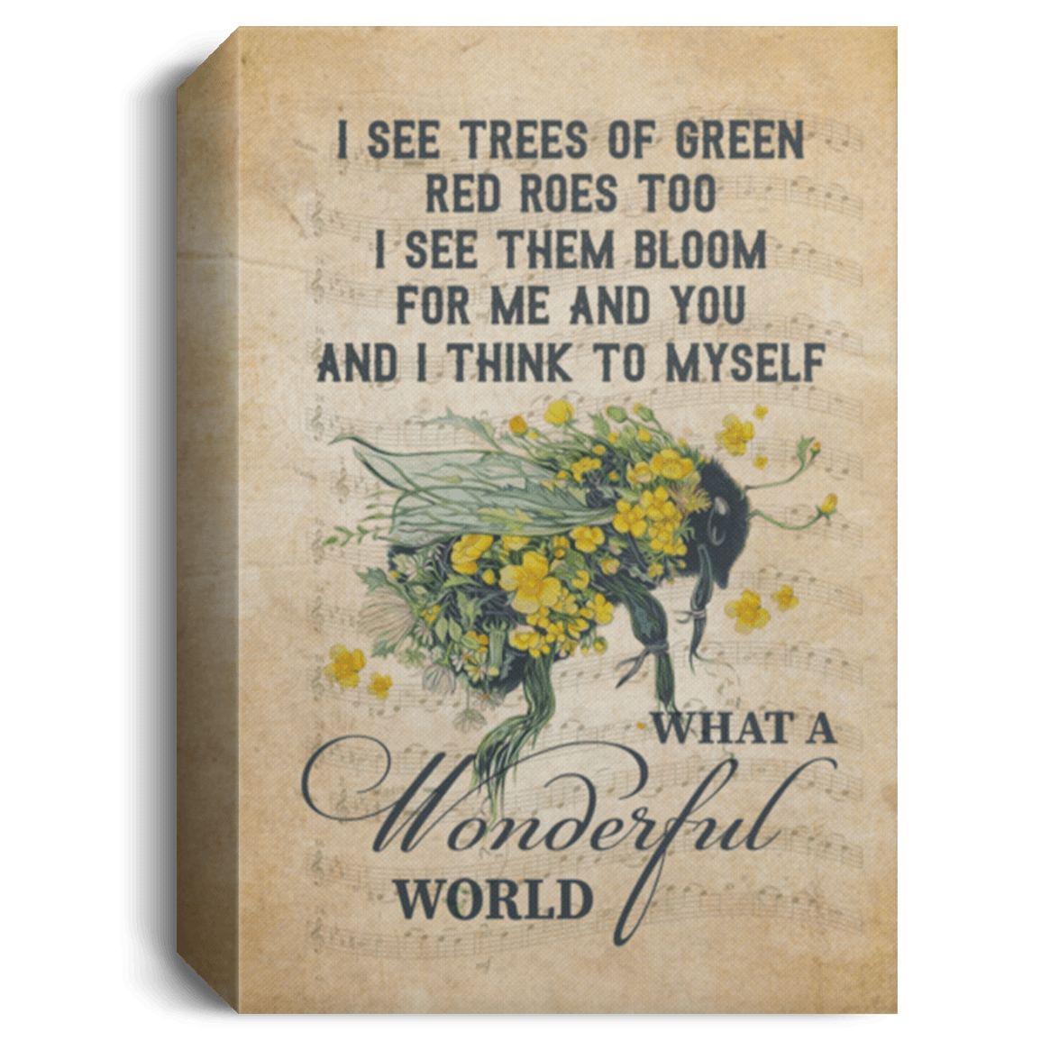What A Wonderful World Art Print | I See Trees Of Green Red Roses Too ...