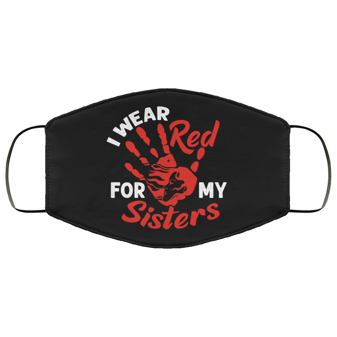 MMIW Face Mask | I Wear Red for My Sisters - MMIW Face Mask | CubeBik