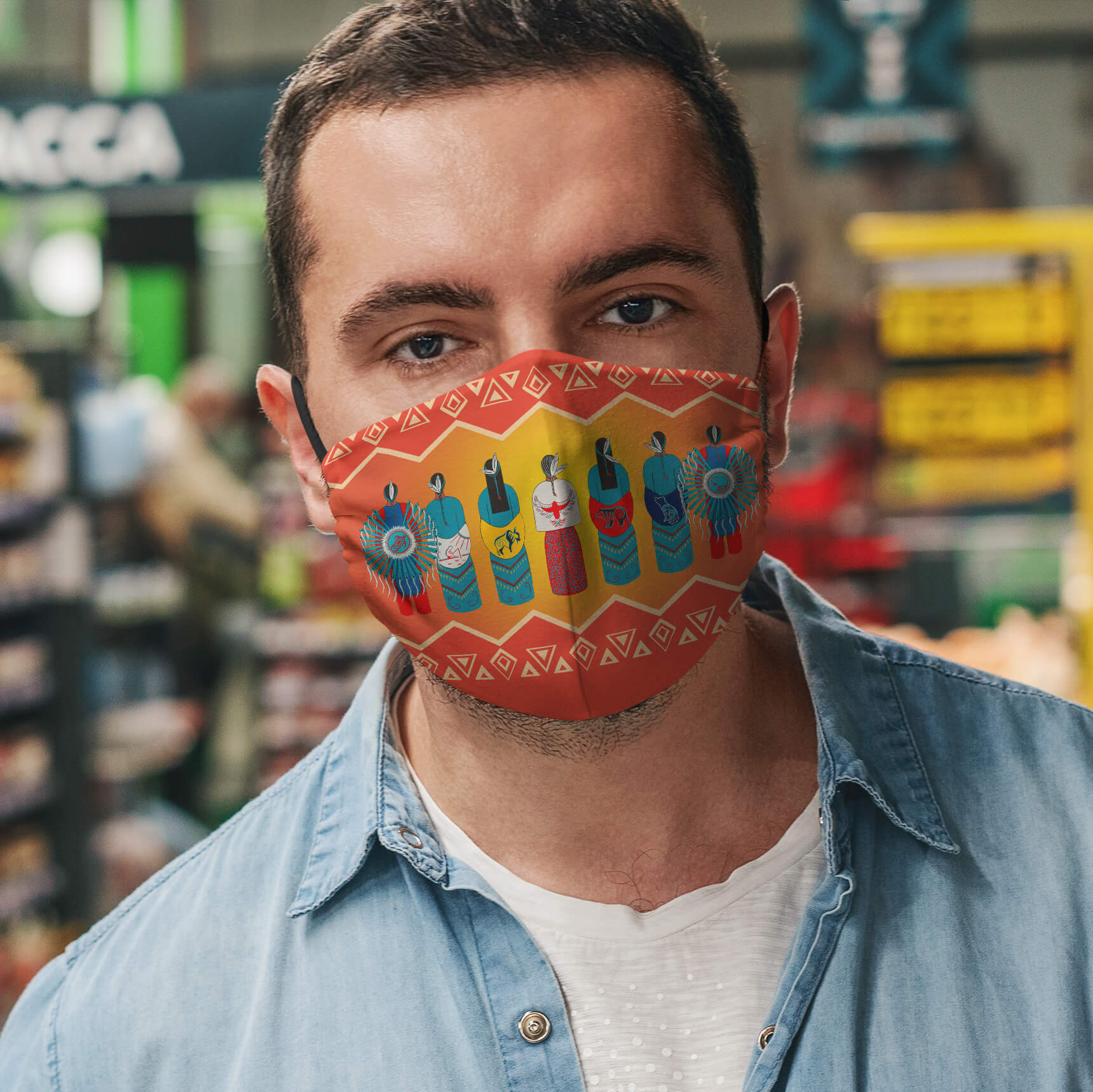 Native American Face Mask | Proud Native American Washable Reusable ...