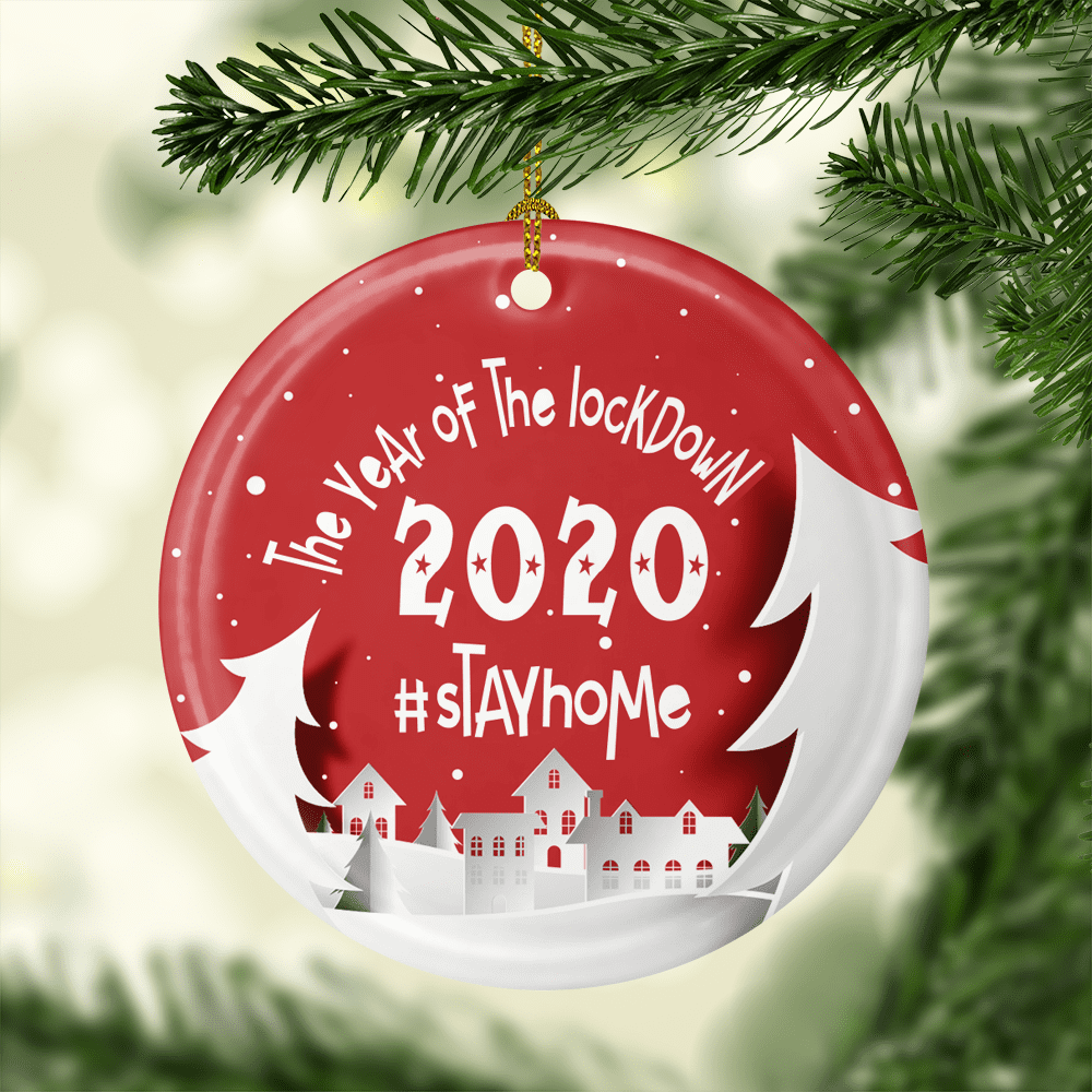 Pandemic Christmas Ornament 2020 | Quarantine Christmas Tree Ornament ...