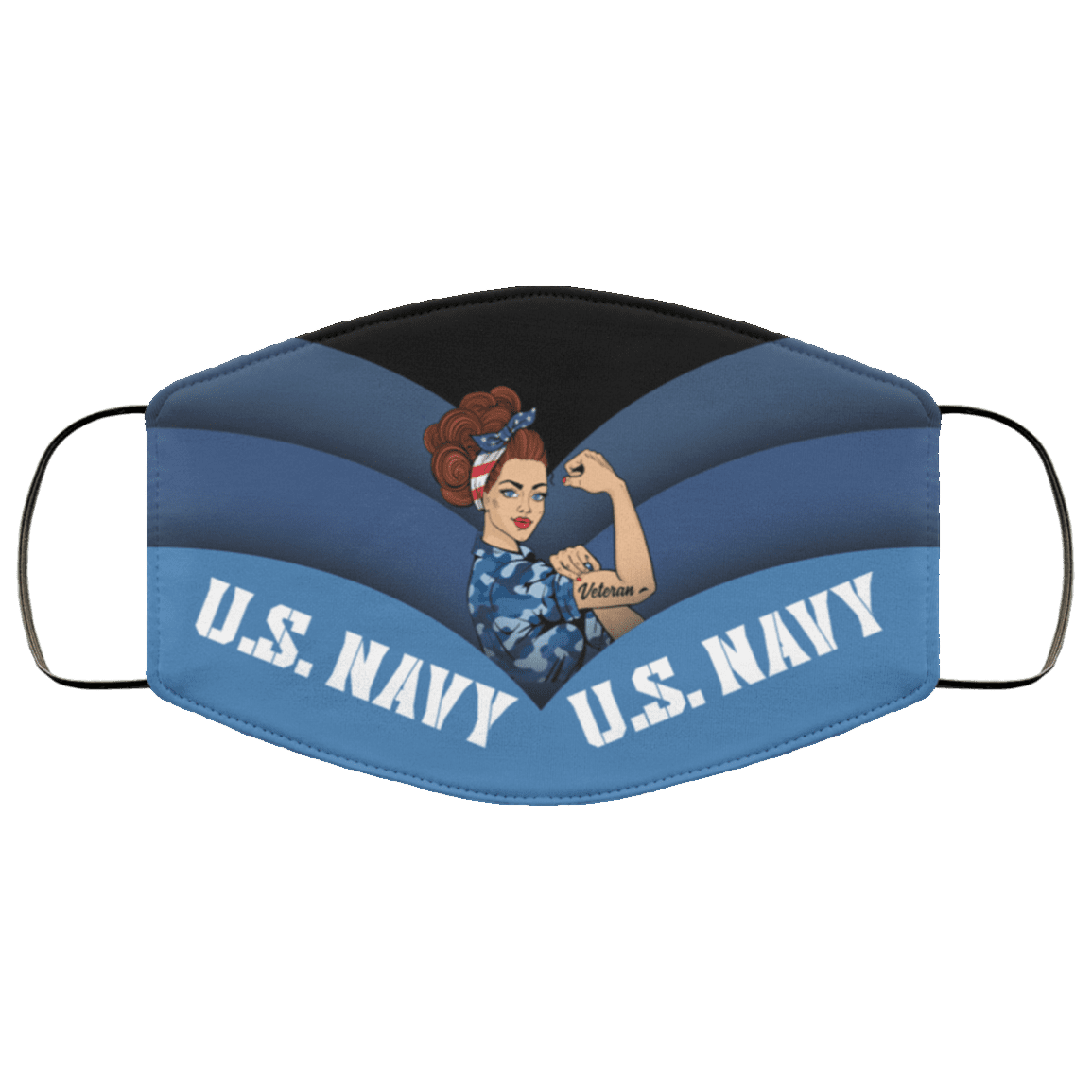 US Navy Face Mask | US Navy Veteran Women Washable Reusable Custom Mask ...