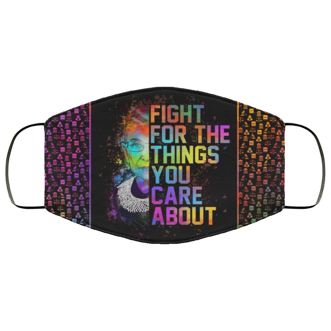 RBG Mask | Fight For The Things You Care RBG Washable Reusable Face ...