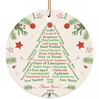 Pandemic Christmas Ornament | Personalized 2020 Pandemic Christmas ...