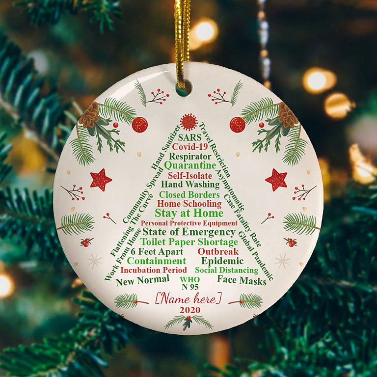Pandemic Christmas Ornament | Personalized 2020 Pandemic Christmas ...
