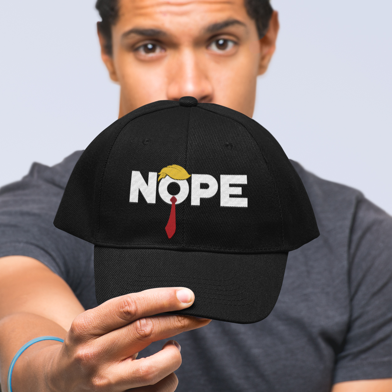 Funny Anti Trump Hats | Trump Nope Red Tie Flush The Turd Nov 3rd Anti ...