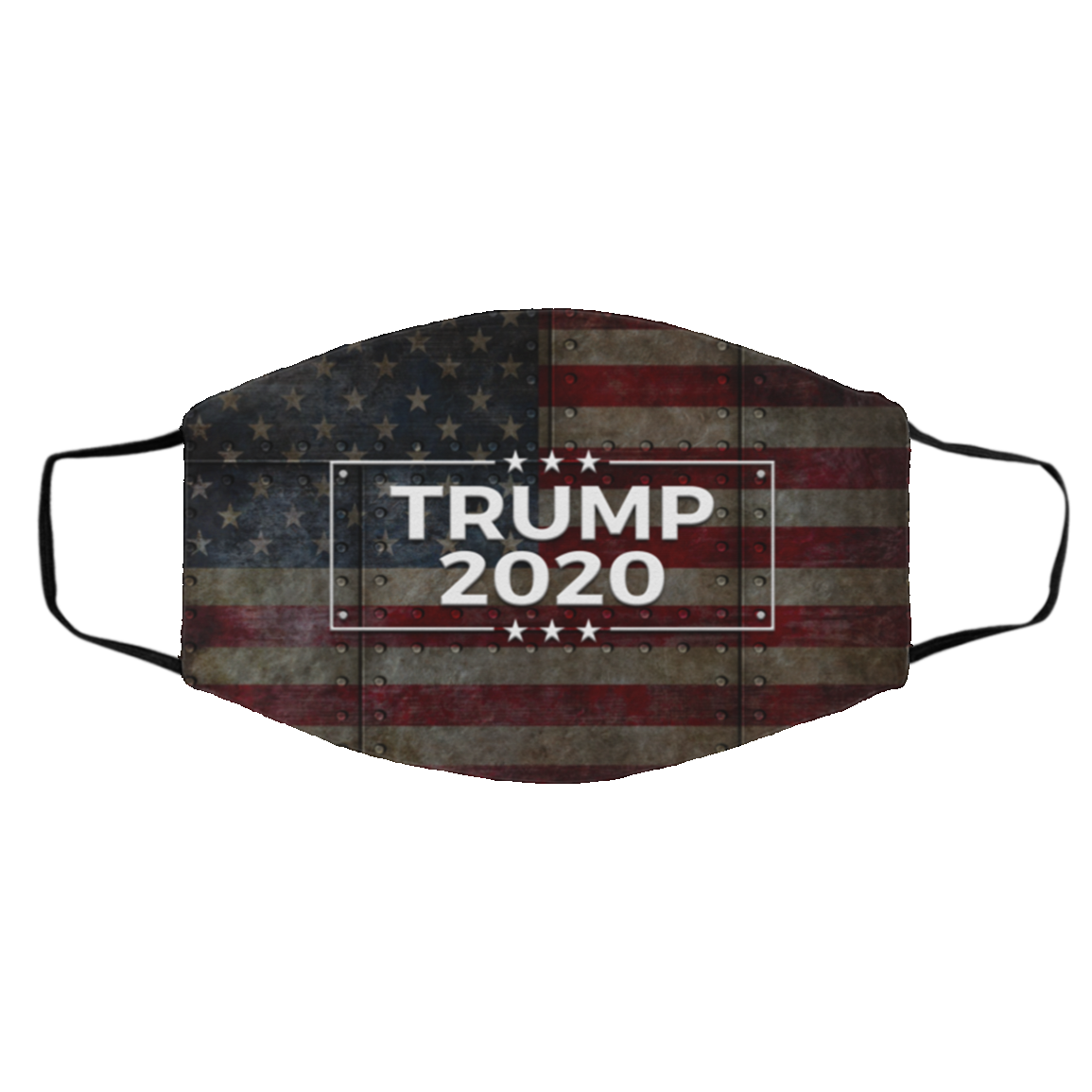 Trump 2020 Face Mask | Donald Trump 2020 Riveted Metal American Flag ...