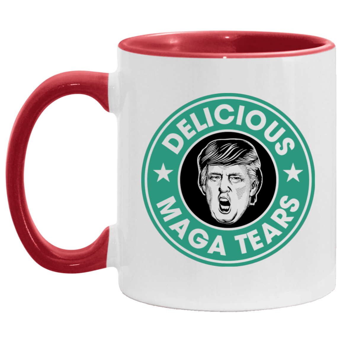Anti Trump 2020 | Trump Delicious Maga Tears - Maga Accent Mug | CubeBik