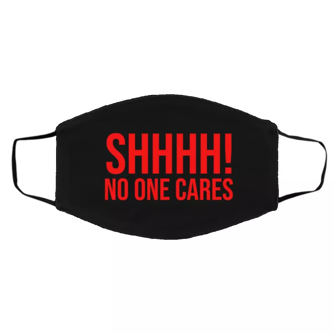 No One Cares Mask | Shhhh No One Cares Washable Resuable Custom Face ...