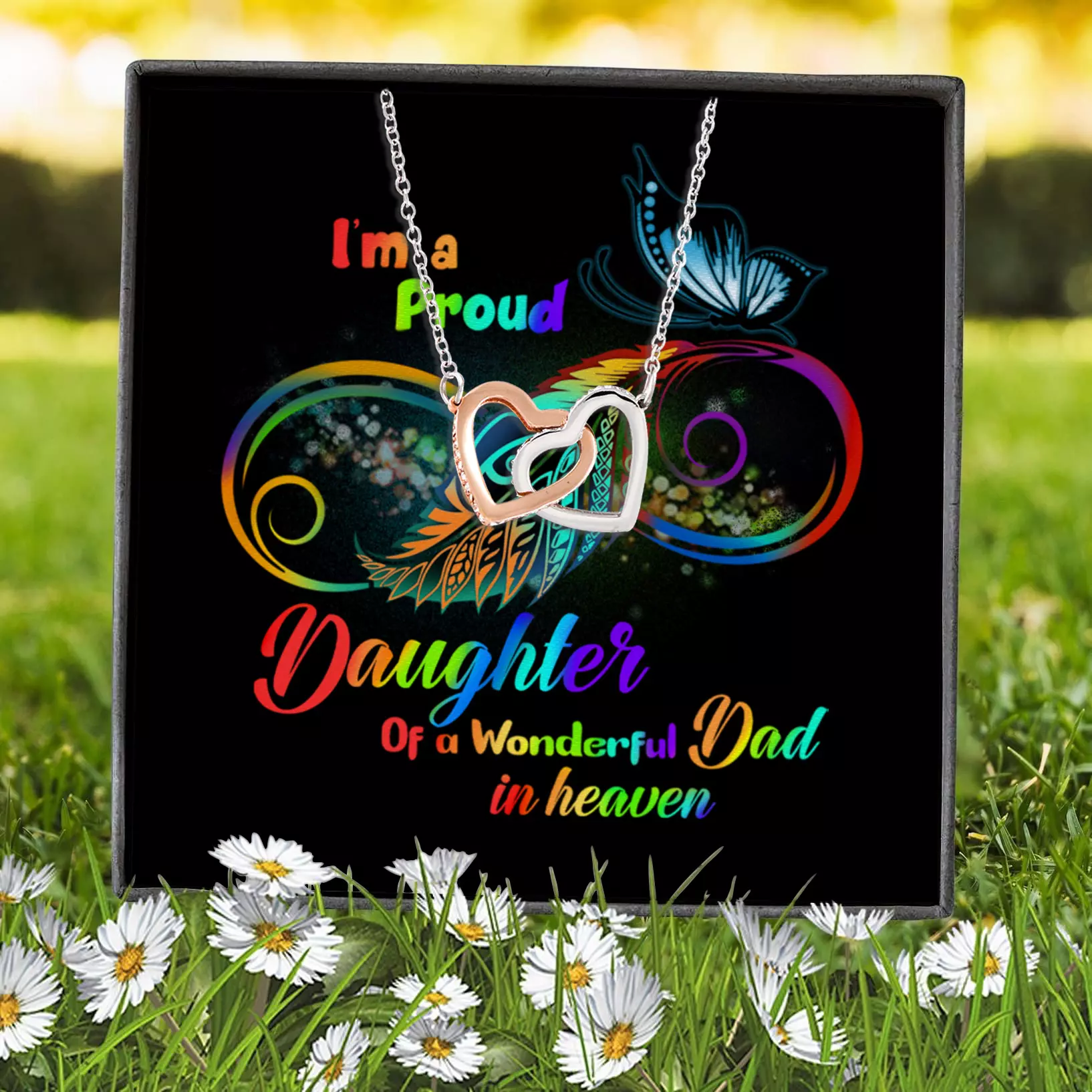 Proud Angel Guardian Lgbt Rainbow Necklace | I'm A Proud Daughter ...