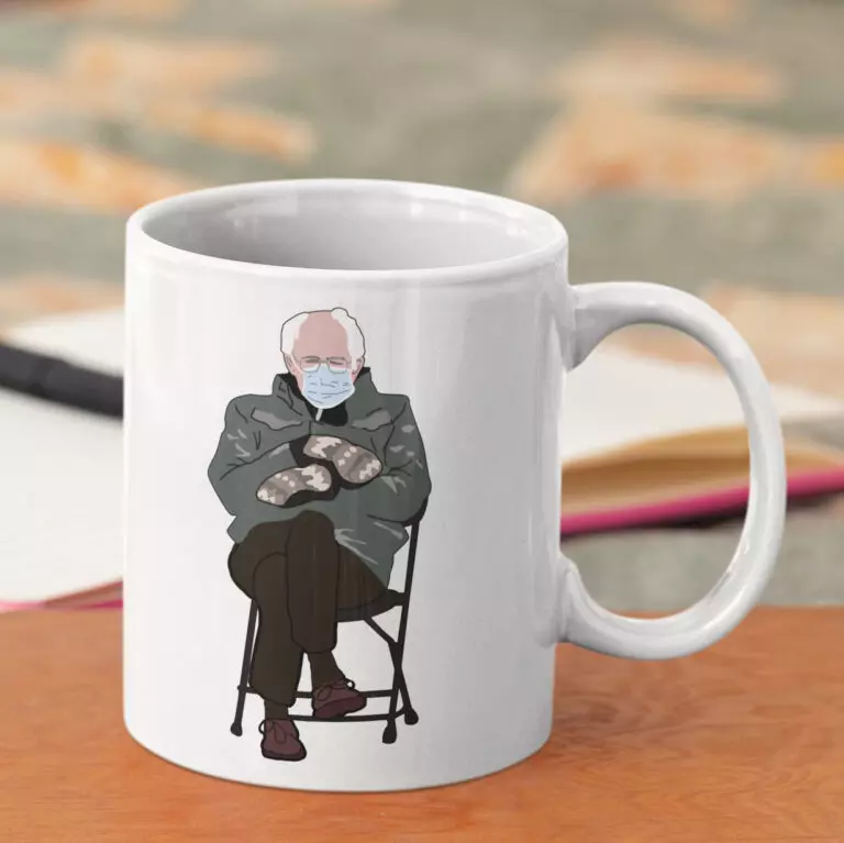 Bernie Mitten Memes Mug | 2021 Bernie Sanders Ceramic Coffee Mug - Beer ...
