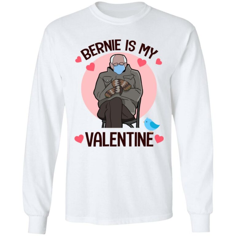 Bernie Talk to Mitten Funny Meme Shirt | Bernie Is My Valentine ...