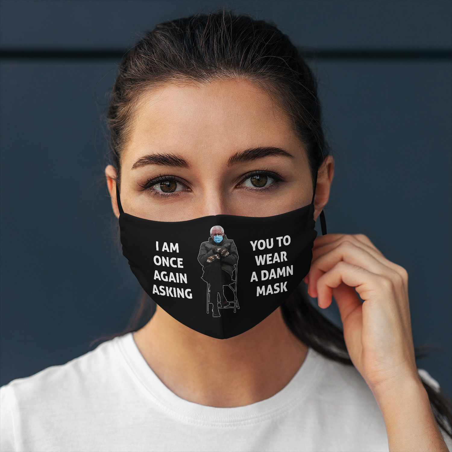 Funny Bernie Sanders Mittens Mask | Bernie Sanders Meme Wear a Mask ...