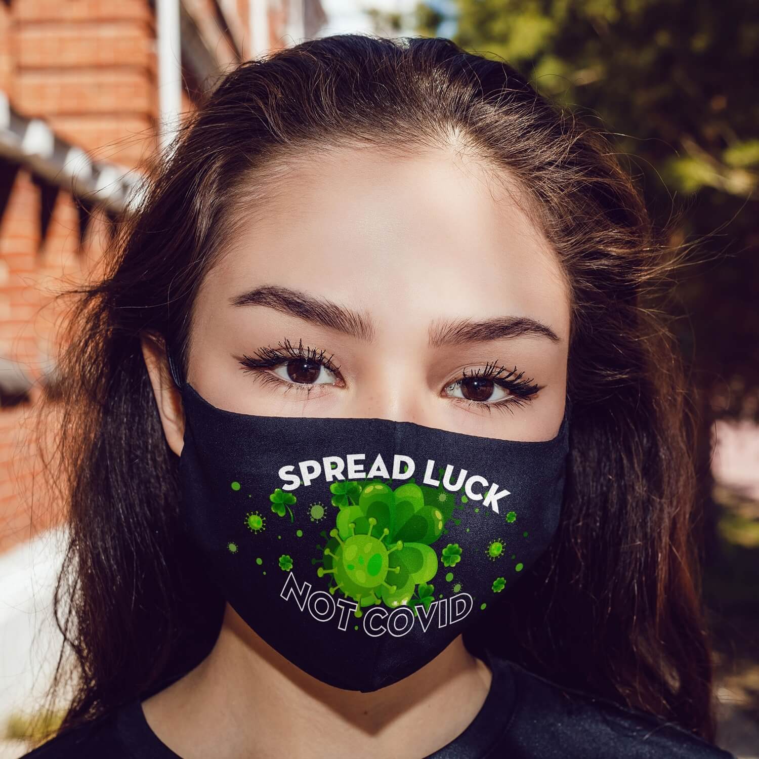 Spread Luck Mask | Spread Luck Not Covid Printed Cloth Face Mask Cover ...