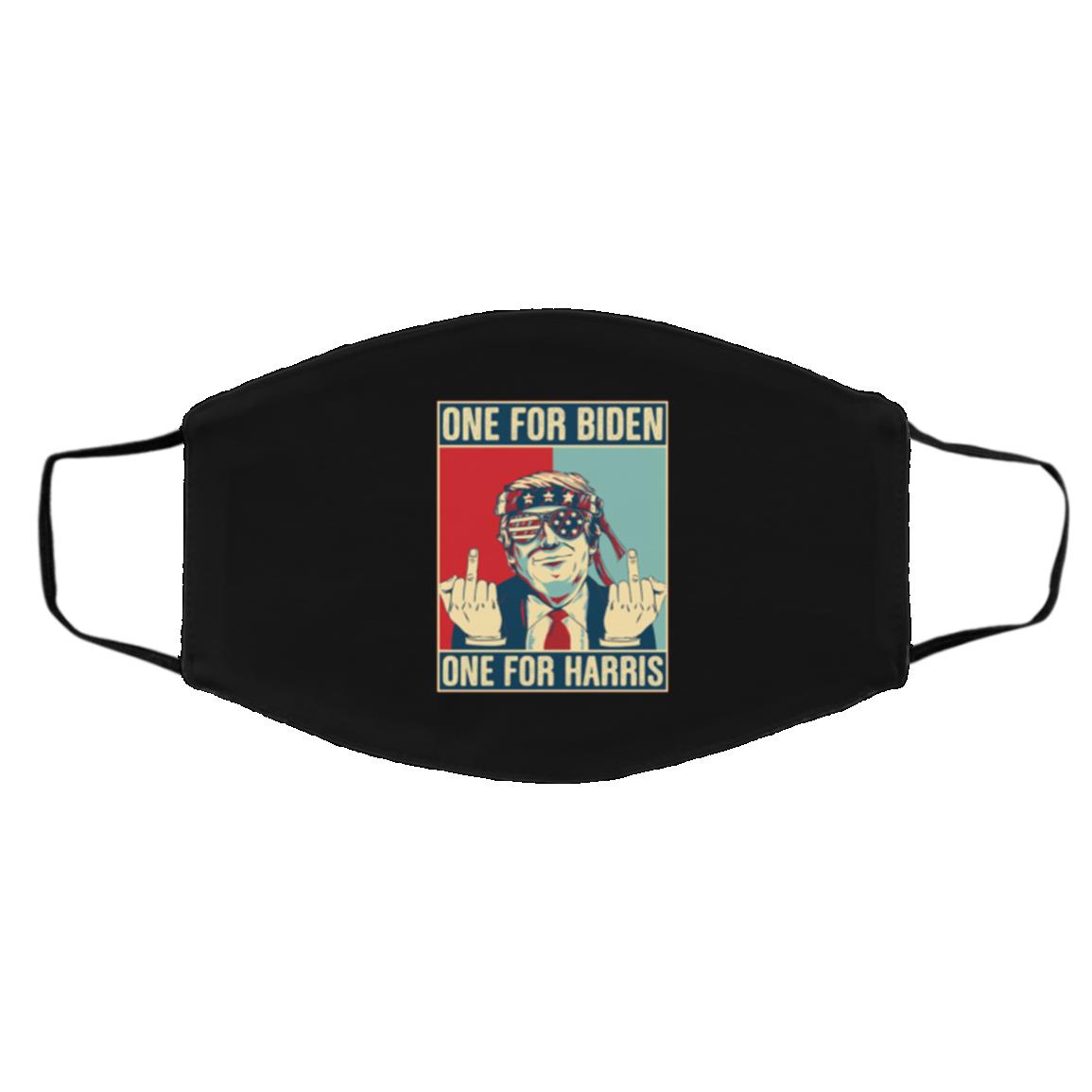 Trump Middle Finger Mask | Trump Middle Finger One for Biden One for ...