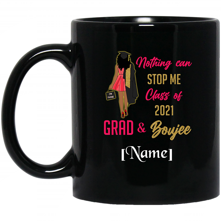 Personalized Graduation Gift Mug | Nothing Can Stop Me Class of 2021 ...