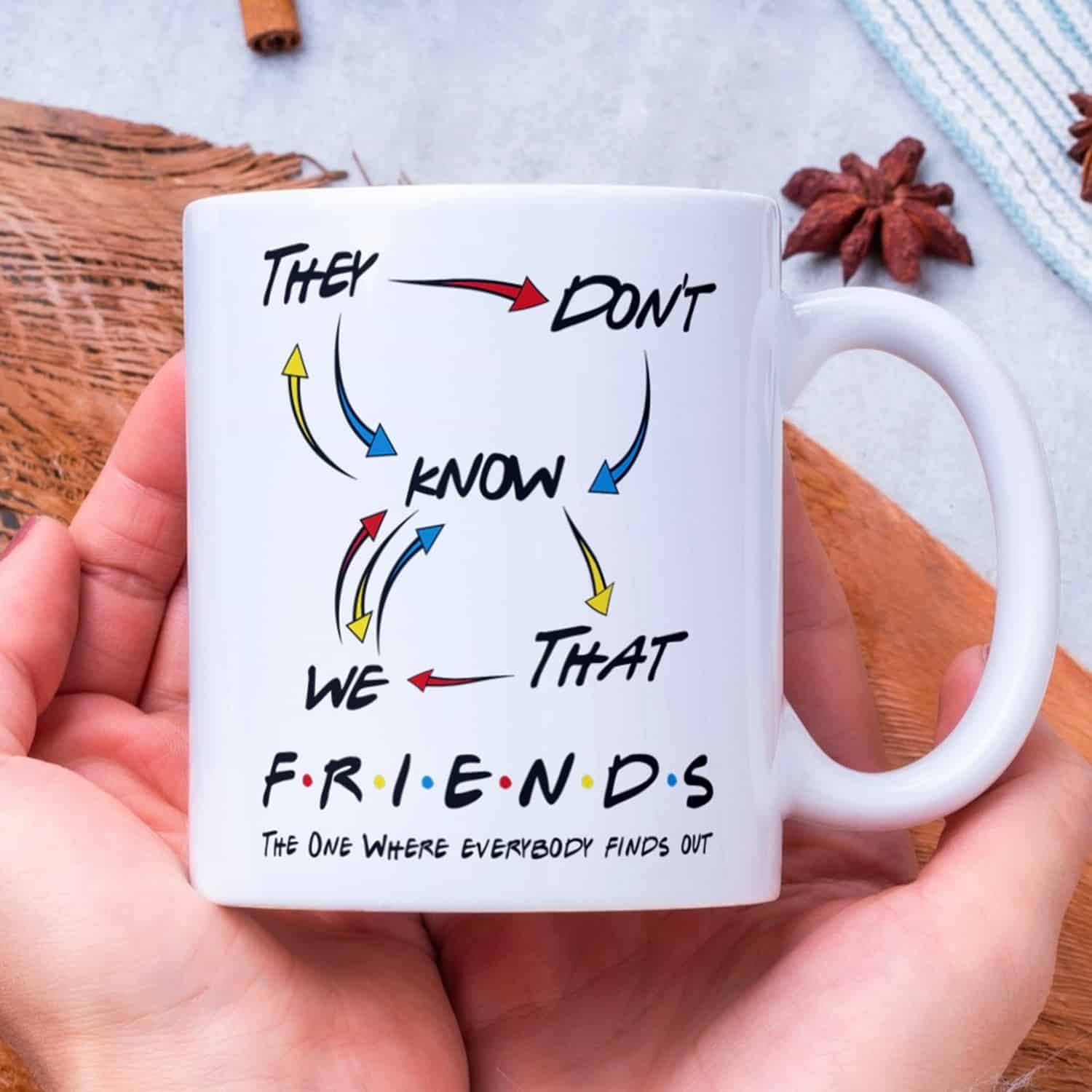 Friends They Don't Know That We Know They Know We Know Ceramic Coffee ...