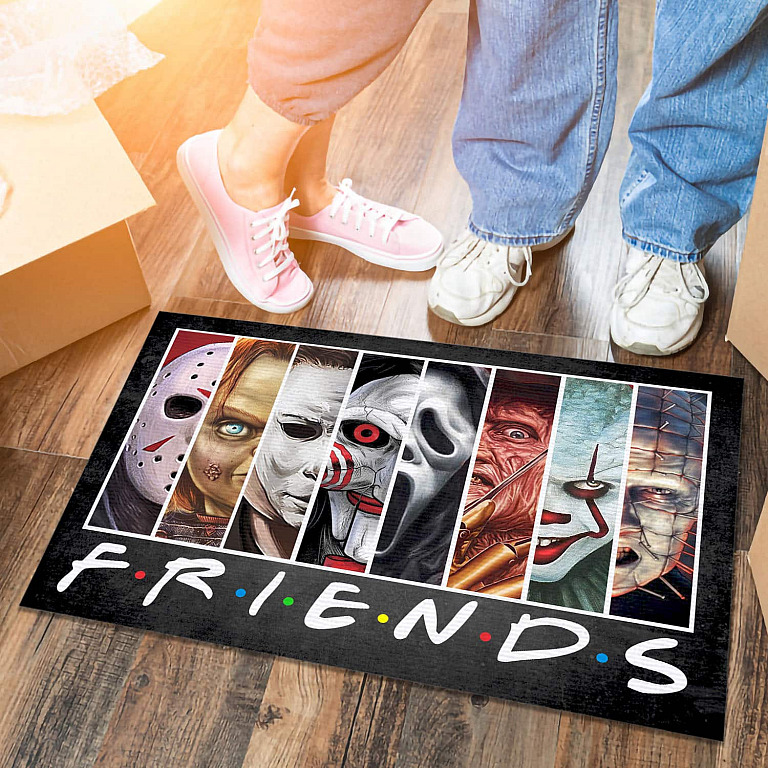 Horror Movie Characters Halloween Indoor Doormat - Friends Horror Scary ...