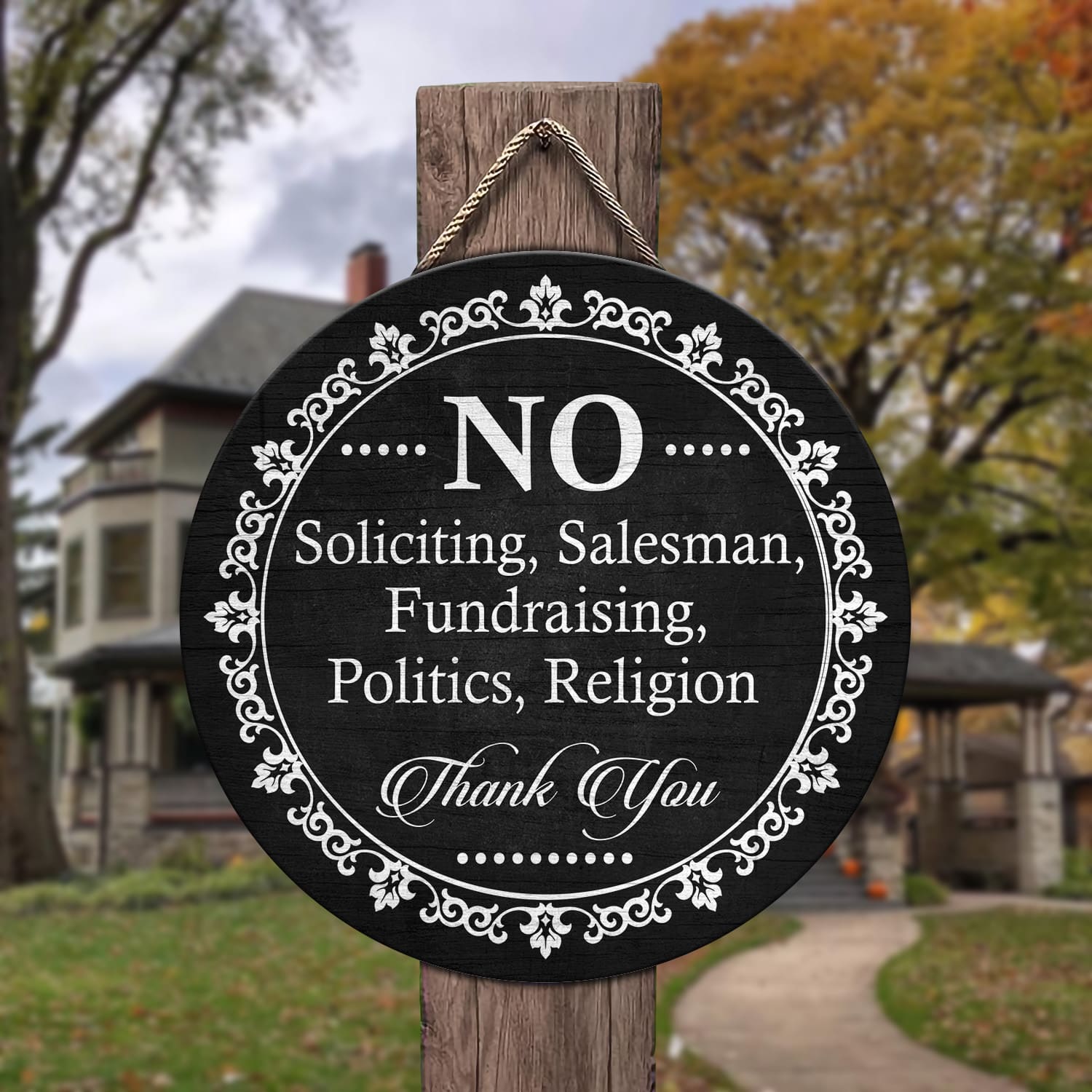 Vintage No Soliciting Salesman Fundraising Politics Religion Decorative ...