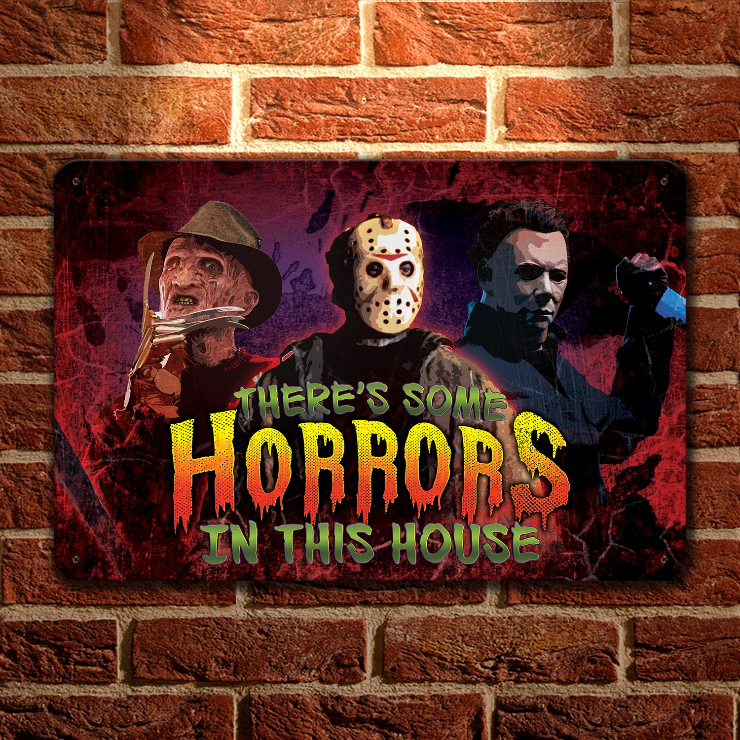 There Is Some Horrors in This House Vintage Decorative Metal Sign ...