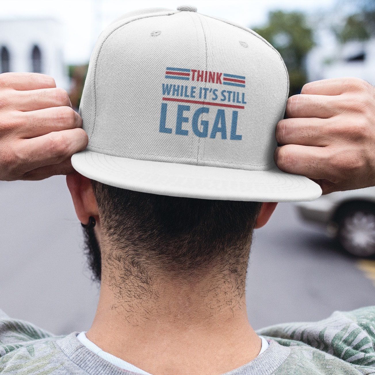 Think While It's Still Legal Political Twill Cap - High-Profile ...