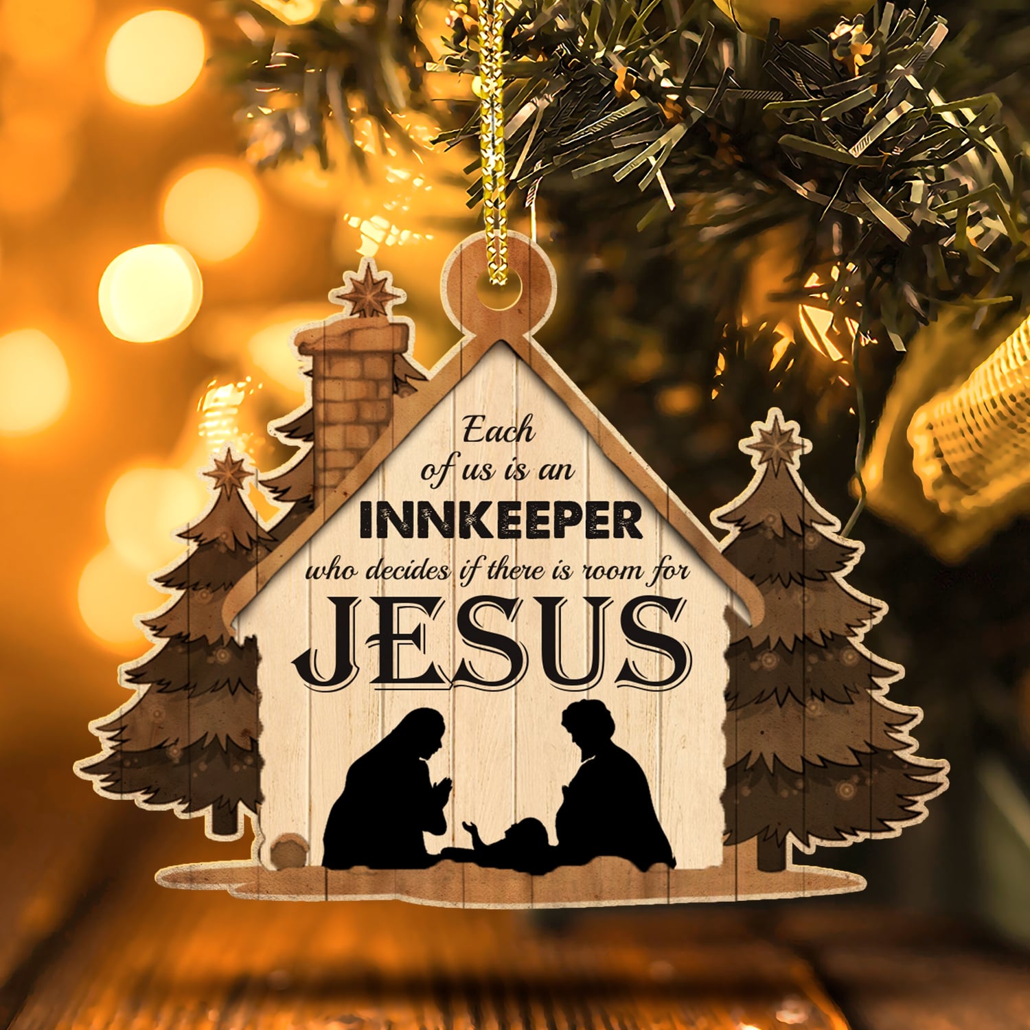 Each Of Us Is An Innkeeper Ornament - Jesus Nativity Scene Christmas ...