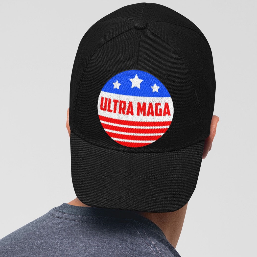Ultra Maga Trump Maga King Anti Biden Twill Cap - High-Profile Snapback ...