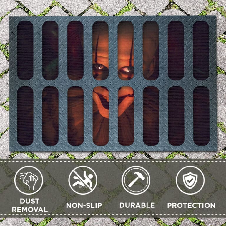 Spirit Halloween Pennywise Doormat - Spooky Clown Welcome Area Rug Door ...