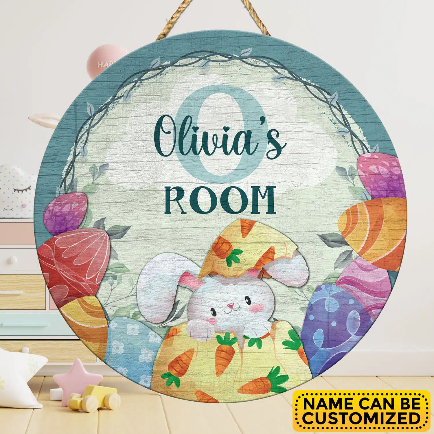 Personalized Mono Name Baby Door Sign - Custom Baby Bedroom Nursery ...