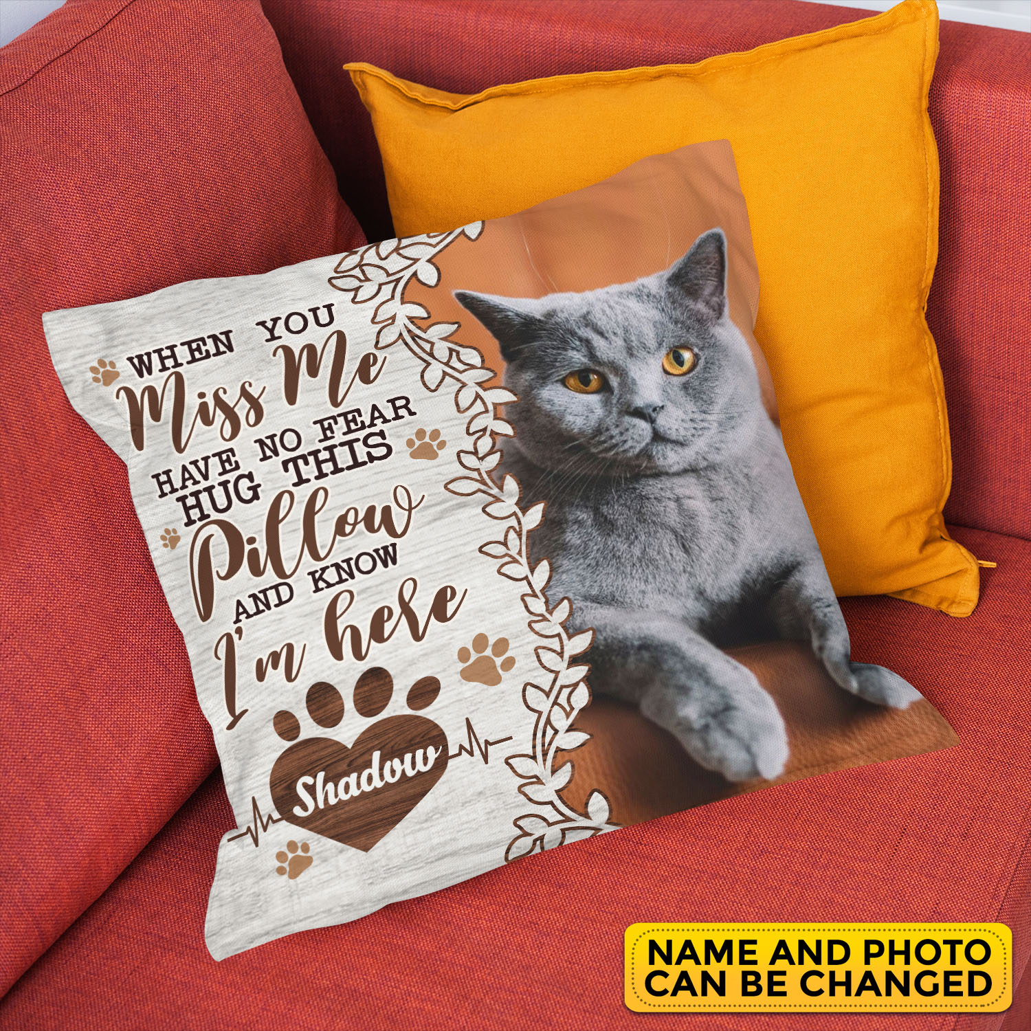 Personalized When You Miss Me Have No Fear Hug This Pillow And Know I'm ...